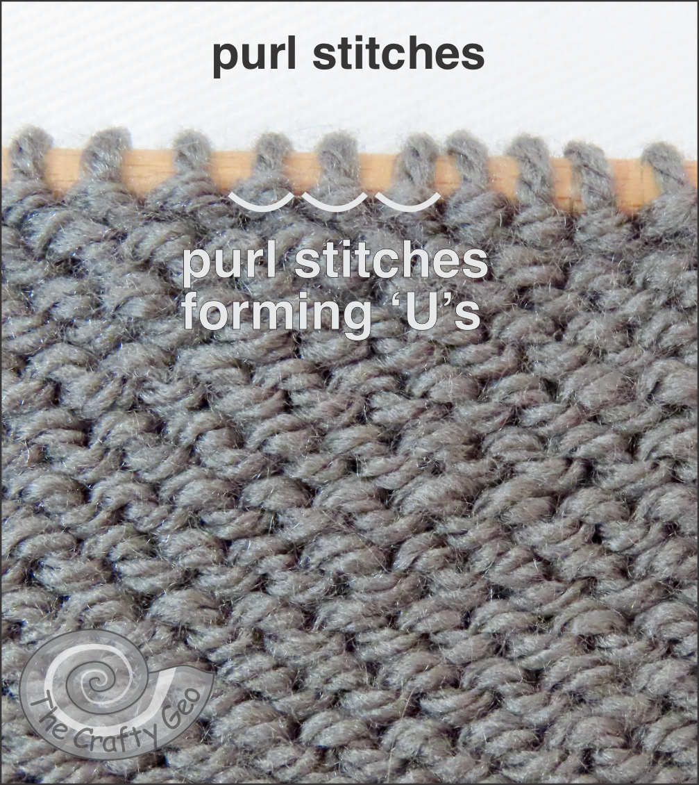 Knit and Purl Stitches – The Crafty Geo